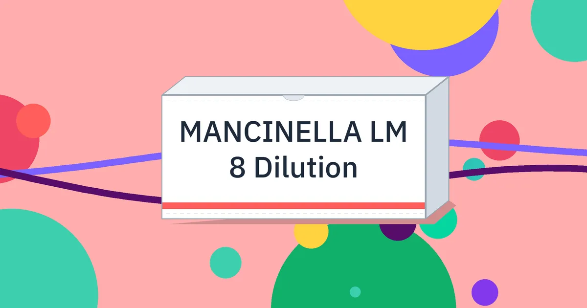 Symbolbild: Packung mit der Aufschrift MANCINELLA LM 8 Dilution (PZN 13540755) – Verfügbarkeit und Bezug in Apotheken in Frankfurt am Main