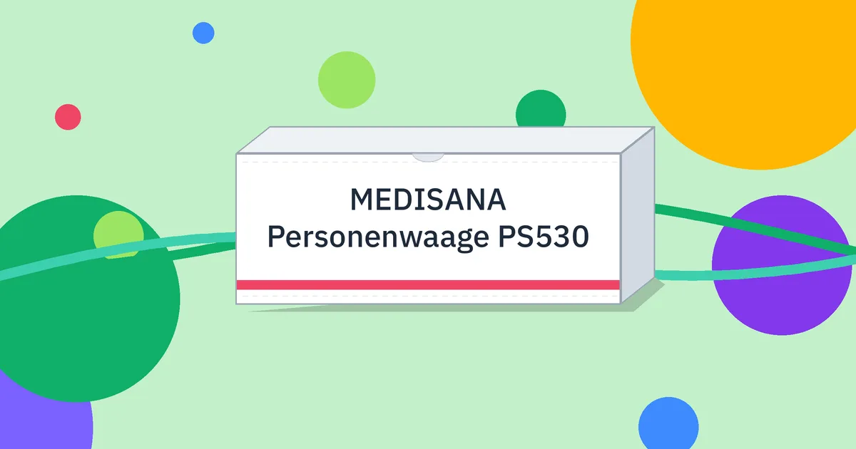Symbolbild: Packung mit der Aufschrift MEDISANA Personenwaage PS530 (PZN 20606124) – Verfügbarkeit und Bezug in Apotheken in Frankfurt am Main