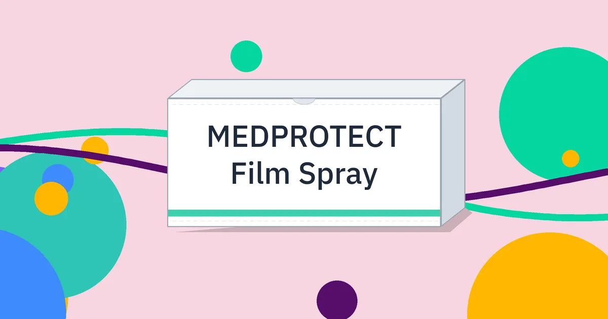 Symbolbild: Packung mit der Aufschrift MEDPROTECT Film Spray (PZN 20740963) – Verfügbarkeit und Bezug in Apotheken in Frankfurt am Main