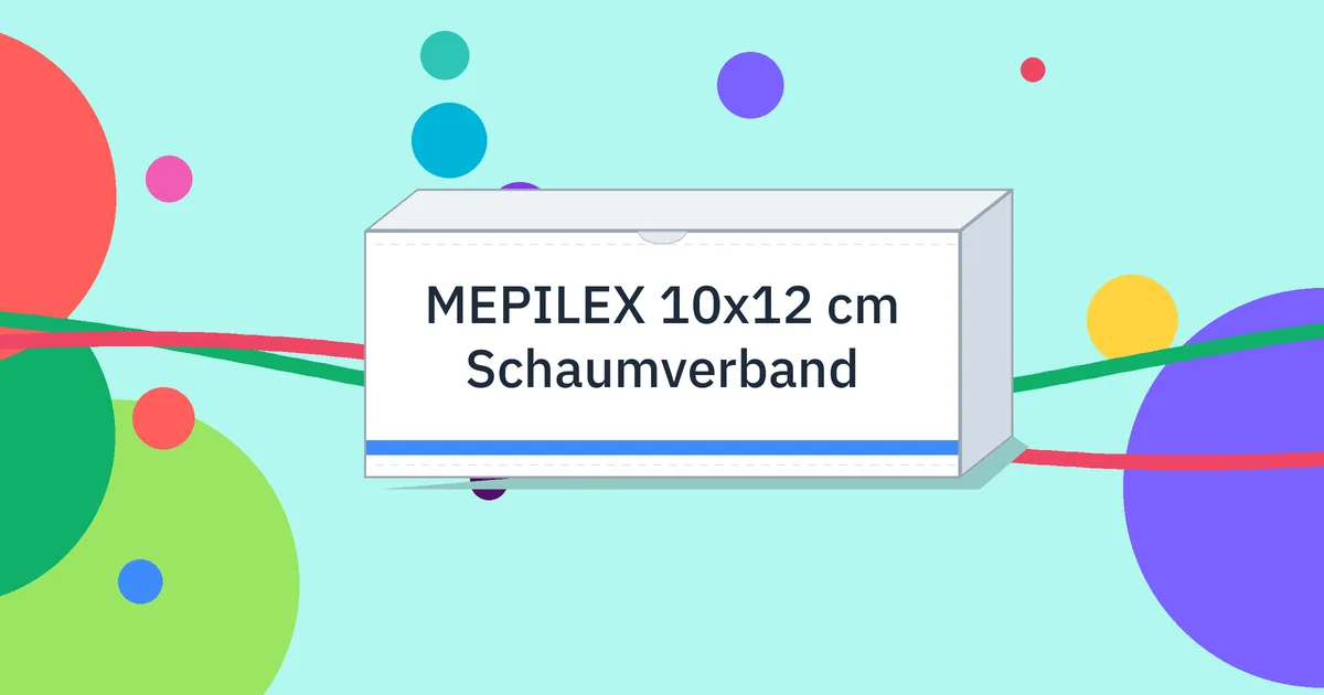 Symbolbild: Packung mit der Aufschrift MEPILEX 10x12 cm Schaumverband (PZN 05977691) – Verfügbarkeit und Bezug in Apotheken in Frankfurt am Main