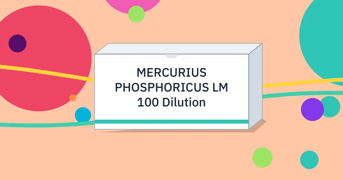 Symbolbild: Packung mit der Aufschrift MERCURIUS PHOSPHORICUS LM 100 Dilution (PZN 12952987) – Verfügbarkeit und Bezug in Apotheken in Frankfurt am Main