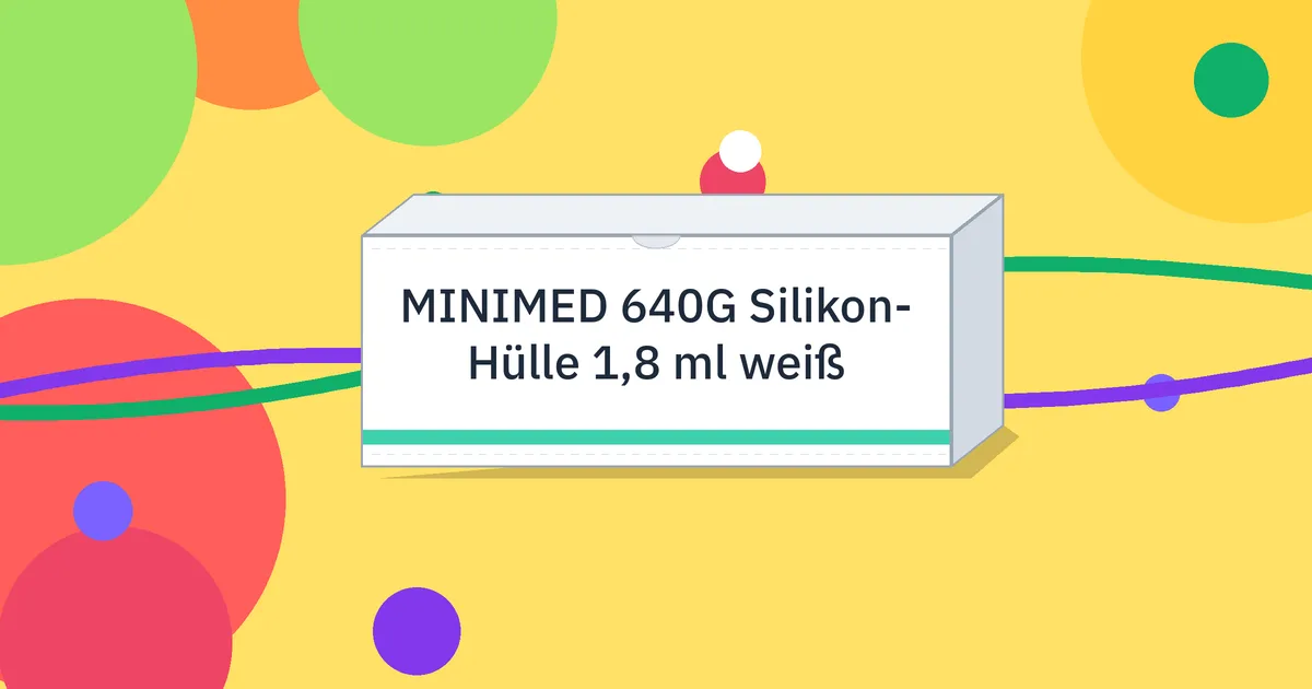 Symbolbild: Packung mit der Aufschrift MINIMED 640G Silikon-Hülle 1,8 ml weiß (PZN 10987183) – Verfügbarkeit und Bezug in Apotheken in Frankfurt am Main