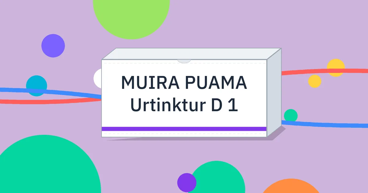 Symbolbild: Packung mit der Aufschrift MUIRA PUAMA Urtinktur D 1 (PZN 02618282) – Verfügbarkeit und Bezug in Apotheken in Frankfurt am Main