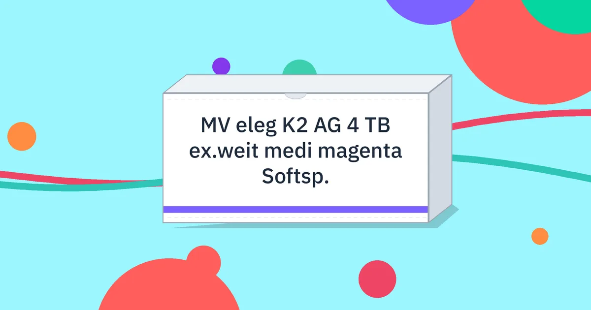 Symbolbild: Packung mit der Aufschrift MV eleg K2 AG 4 TB ex.weit medi magenta Softsp. (PZN 15283587) – Verfügbarkeit und Bezug in Apotheken in Frankfurt am Main