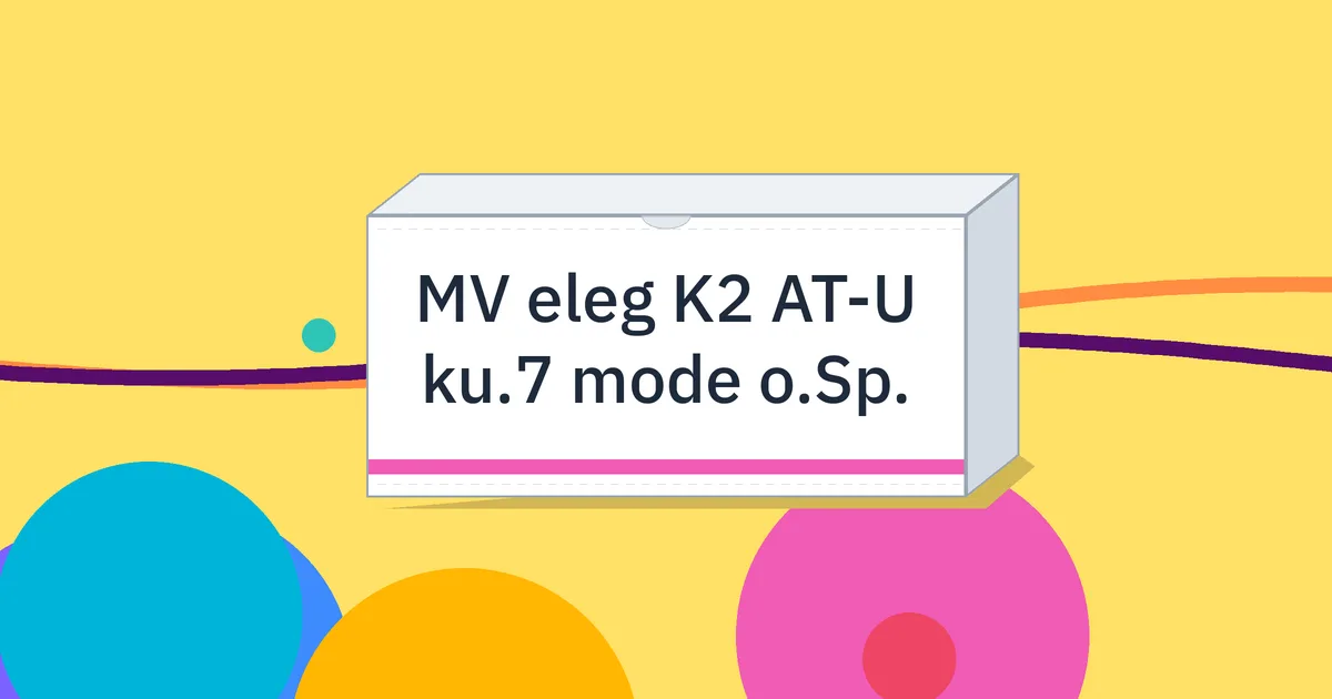 Symbolbild: Packung mit der Aufschrift MV eleg K2 AT-U ku.7 mode o.Sp. (PZN 00314974) – Verfügbarkeit und Bezug in Apotheken in Frankfurt am Main