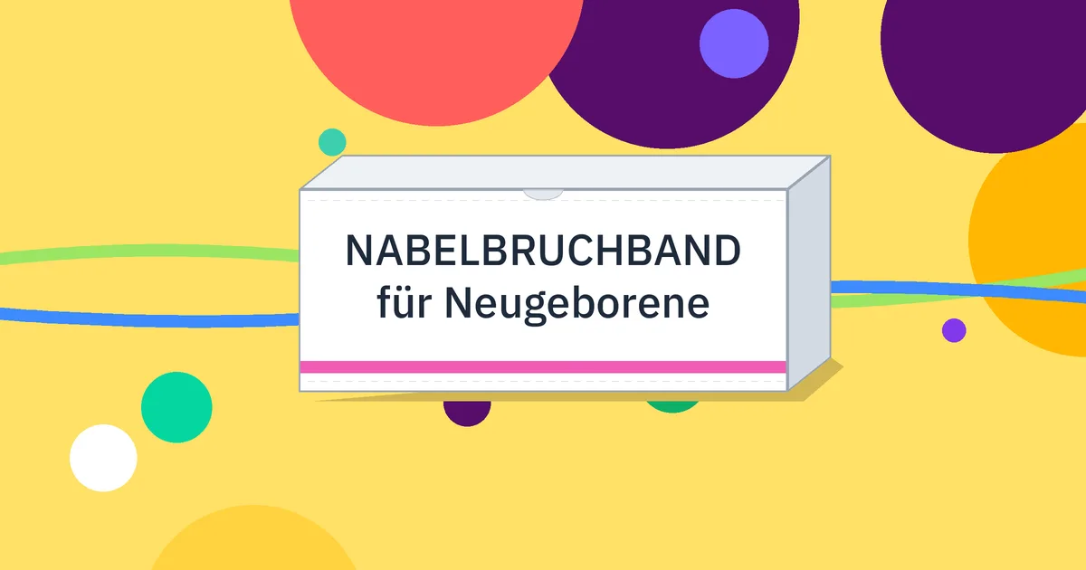 Symbolbild: Packung mit der Aufschrift NABELBRUCHBAND für Neugeborene (PZN 04022180) – Verfügbarkeit und Bezug in Apotheken in Frankfurt am Main