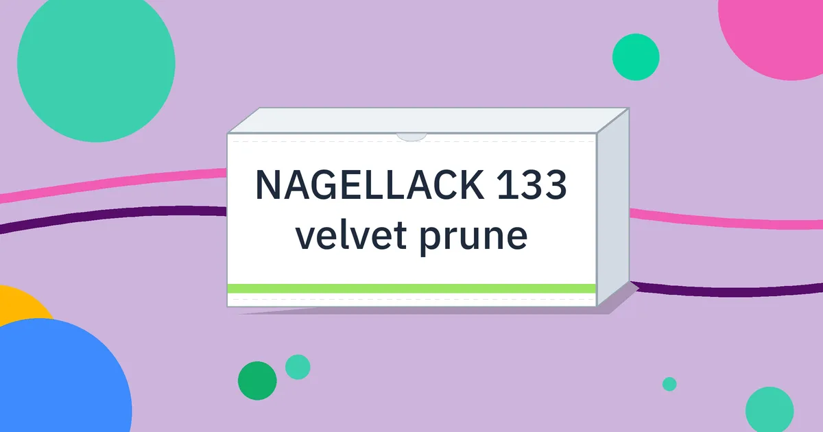 Symbolbild: Packung mit der Aufschrift NAGELLACK 133 velvet prune (PZN 10850656) – Verfügbarkeit und Bezug in Apotheken in Frankfurt am Main