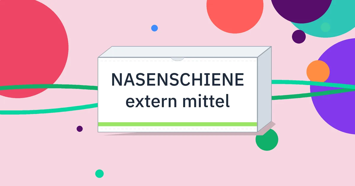 Symbolbild: Packung mit der Aufschrift NASENSCHIENE extern mittel (PZN 05524386) – Verfügbarkeit und Bezug in Apotheken in Frankfurt am Main
