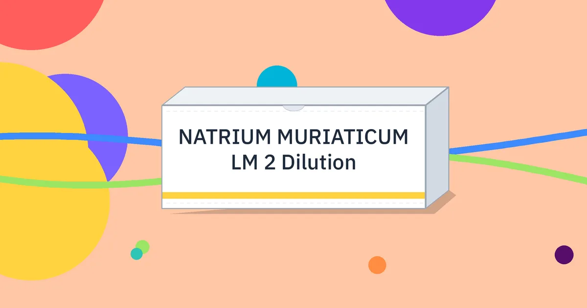 Symbolbild: Packung mit der Aufschrift NATRIUM MURIATICUM LM 2 Dilution (PZN 12965145) – Verfügbarkeit und Bezug in Apotheken in Frankfurt am Main