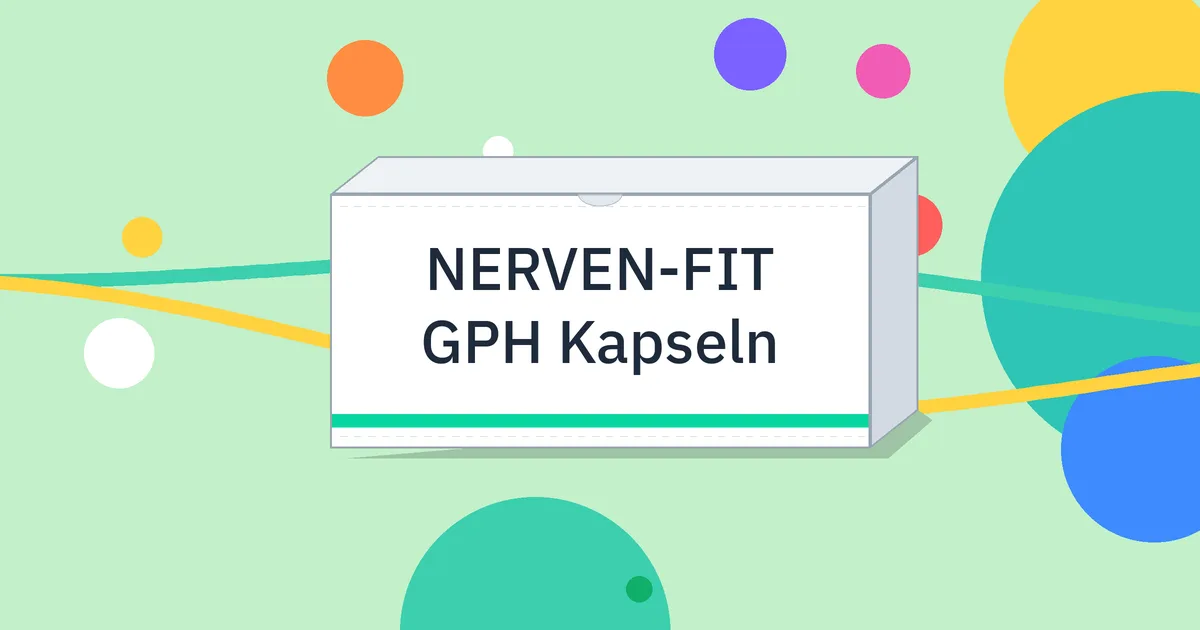 Symbolbild: Packung mit der Aufschrift NERVEN-FIT GPH Kapseln (PZN 10829461) – Verfügbarkeit und Bezug in Apotheken in Frankfurt am Main
