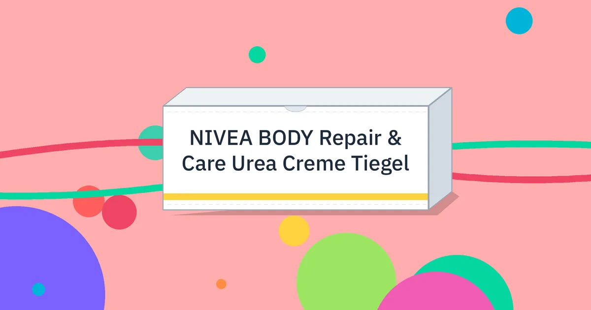 Symbolbild: Packung mit der Aufschrift NIVEA BODY Repair & Care Urea Creme Tiegel (PZN 20024416) – Verfügbarkeit und Bezug in Apotheken in Frankfurt am Main