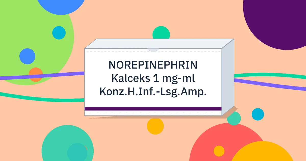 Symbolbild: Packung mit der Aufschrift NOREPINEPHRIN Kalceks 1 mg-ml Konz.H.Inf.-Lsg.Amp. (PZN 20081650) – Verfügbarkeit und Bezug in Apotheken in Frankfurt am Main
