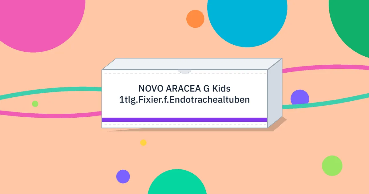 Symbolbild: Packung mit der Aufschrift NOVO ARACEA G Kids 1tlg.Fixier.f.Endotrachealtuben (PZN 20312948) – Verfügbarkeit und Bezug in Apotheken in Frankfurt am Main