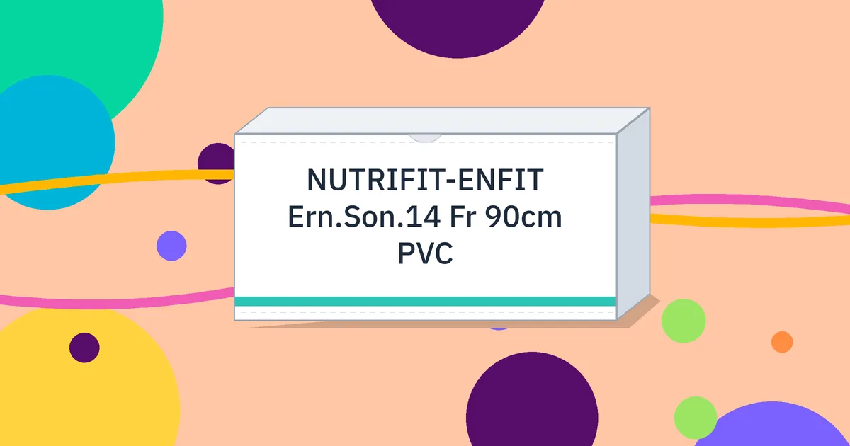 Symbolbild: Packung mit der Aufschrift NUTRIFIT-ENFIT Ern.Son.14 Fr 90cm PVC (PZN 14173477) – Verfügbarkeit und Bezug in Apotheken in Frankfurt am Main