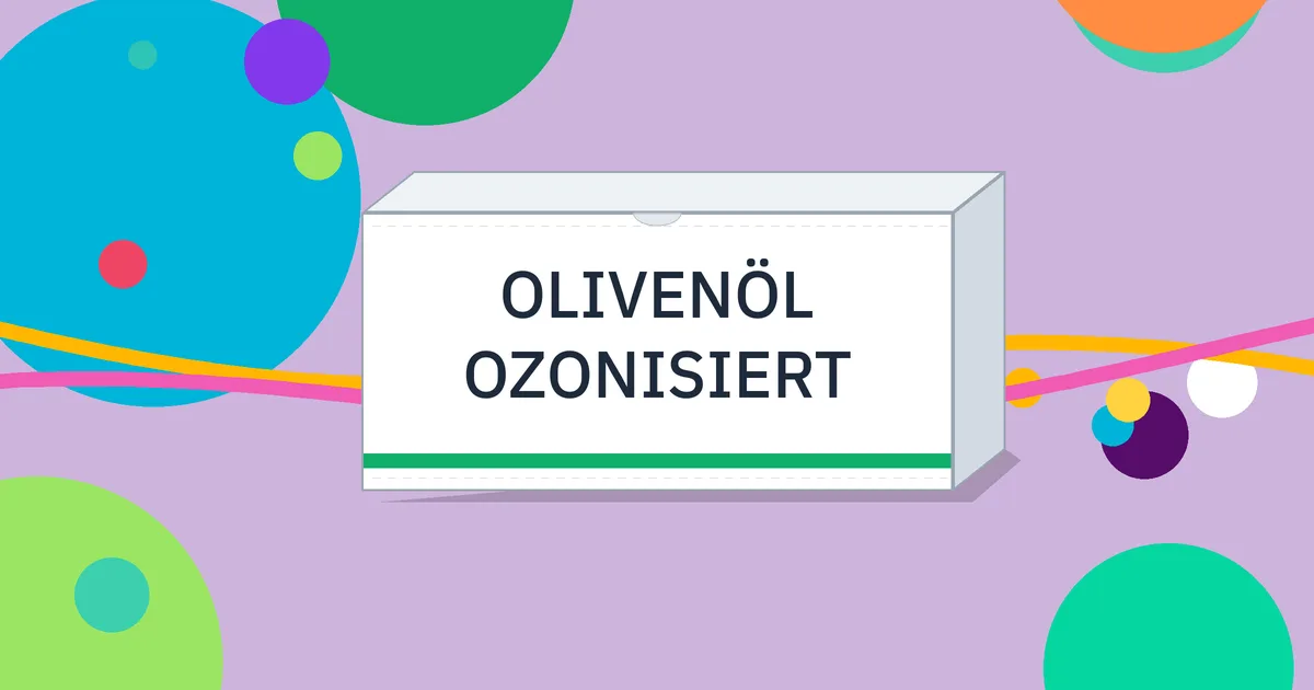 Symbolbild: Packung mit der Aufschrift OLIVENÖL OZONISIERT (PZN 06803384) – Verfügbarkeit und Bezug in Apotheken in Frankfurt am Main