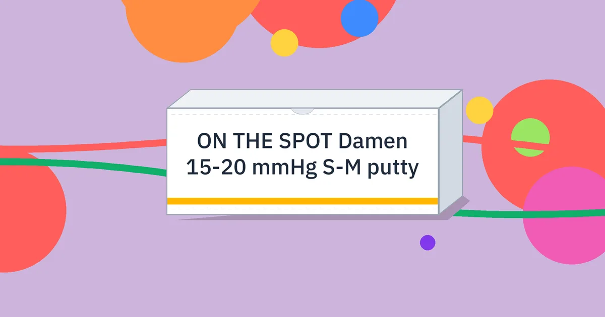 Symbolbild: Packung mit der Aufschrift ON THE SPOT Damen 15-20 mmHg S-M putty (PZN 20112528) – Verfügbarkeit und Bezug in Apotheken in Frankfurt am Main