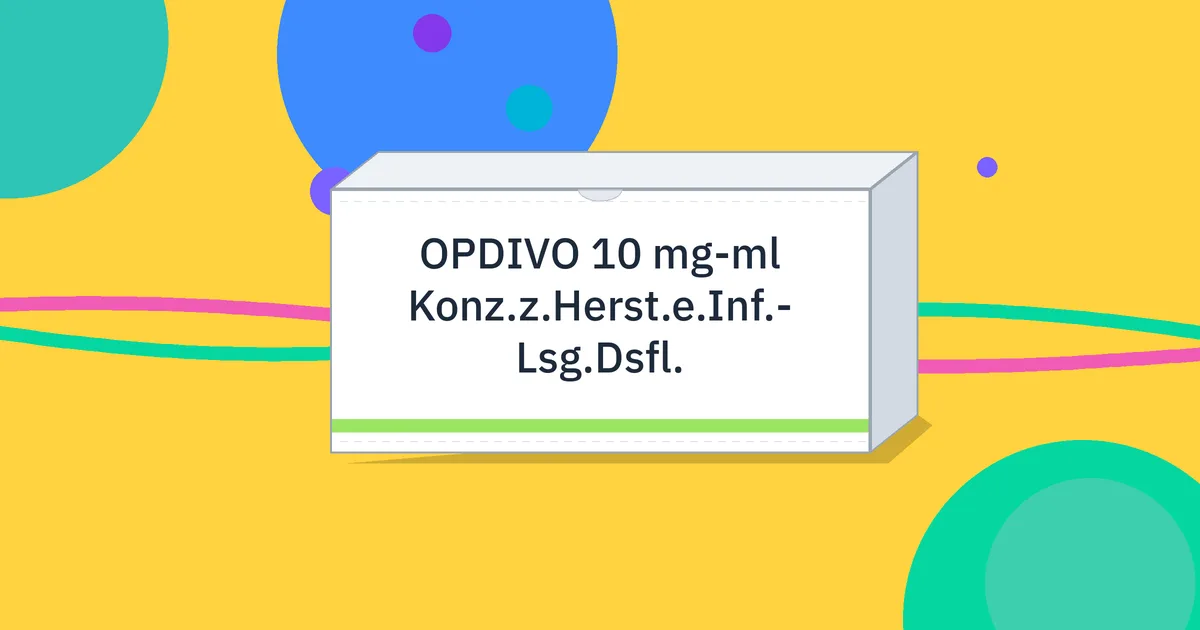 Symbolbild: Packung mit der Aufschrift OPDIVO 10 mg-ml Konz.z.Herst.e.Inf.-Lsg.Dsfl. (PZN 11024601) – Verfügbarkeit und Bezug in Apotheken in Frankfurt am Main