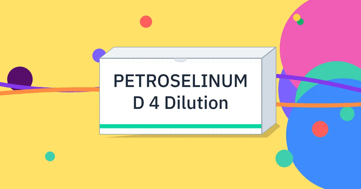 Symbolbild: Packung mit der Aufschrift PETROSELINUM D 4 Dilution (PZN 02619844) – Verfügbarkeit und Bezug in Apotheken in Frankfurt am Main