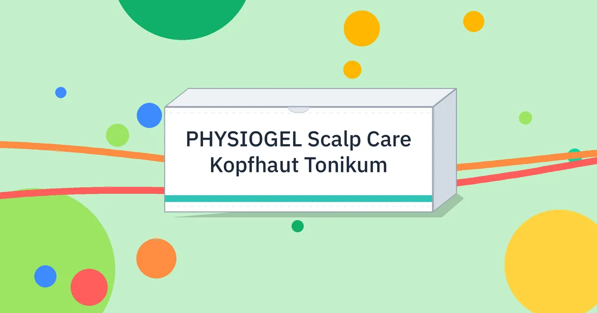 Symbolbild: Packung mit der Aufschrift PHYSIOGEL Scalp Care Kopfhaut Tonikum (PZN 20088646) – Verfügbarkeit und Bezug in Apotheken in Frankfurt am Main