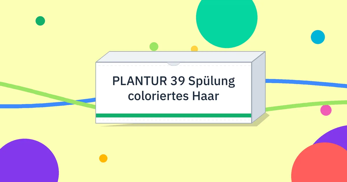 Symbolbild: Packung mit der Aufschrift PLANTUR 39 Spülung coloriertes Haar (PZN 04961802) – Verfügbarkeit und Bezug in Apotheken in Frankfurt am Main