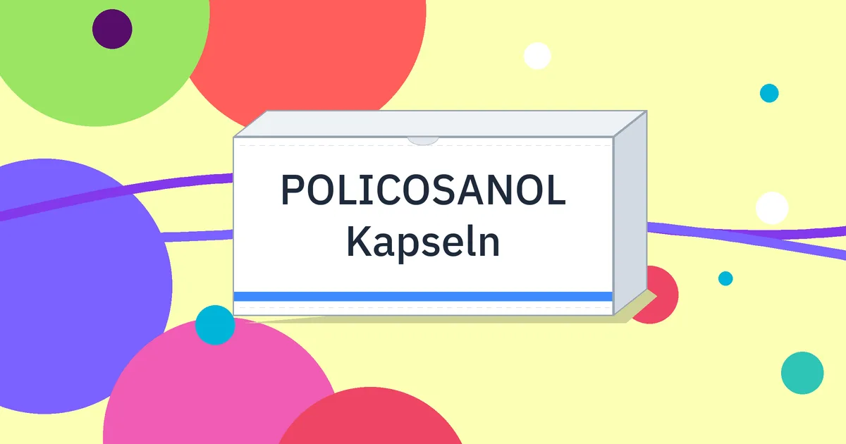 Symbolbild: Packung mit der Aufschrift POLICOSANOL Kapseln (PZN 00337538) – Verfügbarkeit und Bezug in Apotheken in Frankfurt am Main