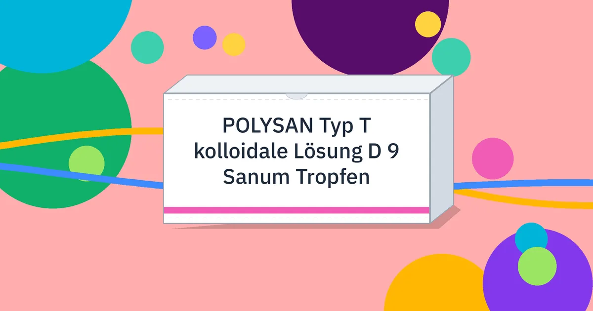 Symbolbild: Packung mit der Aufschrift POLYSAN Typ T kolloidale Lösung D 9 Sanum Tropfen (PZN 03190805) – Verfügbarkeit und Bezug in Apotheken in Frankfurt am Main