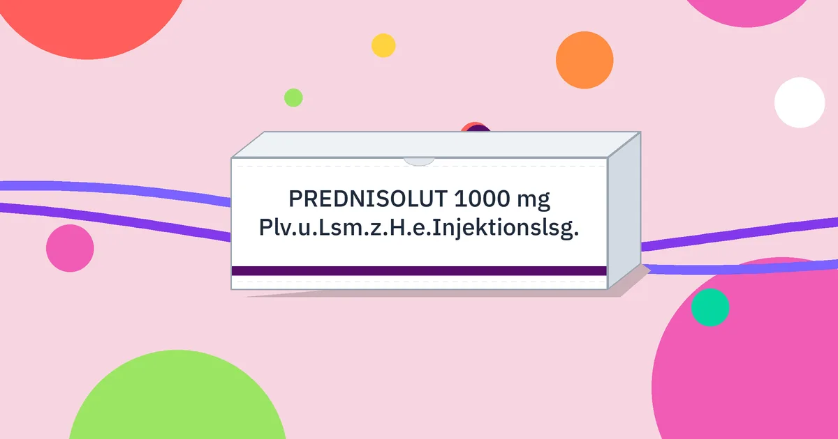 Symbolbild: Packung mit der Aufschrift PREDNISOLUT 1000 mg Plv.u.Lsm.z.H.e.Injektionslsg. (PZN 09207524) – Verfügbarkeit und Bezug in Apotheken in Frankfurt am Main