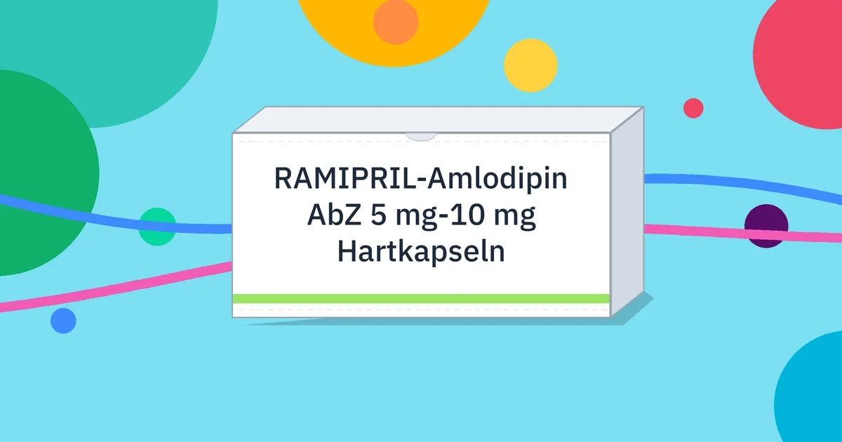 Symbolbild: Packung mit der Aufschrift RAMIPRIL-Amlodipin AbZ 5 mg-10 mg Hartkapseln (PZN 13578189) – Verfügbarkeit und Bezug in Apotheken in Frankfurt am Main