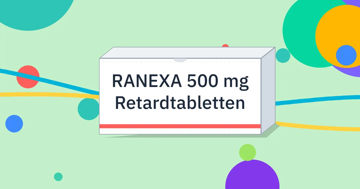 Symbolbild: Packung mit der Aufschrift RANEXA 500 mg Retardtabletten (PZN 00147039) – Verfügbarkeit und Bezug in Apotheken in Frankfurt am Main
