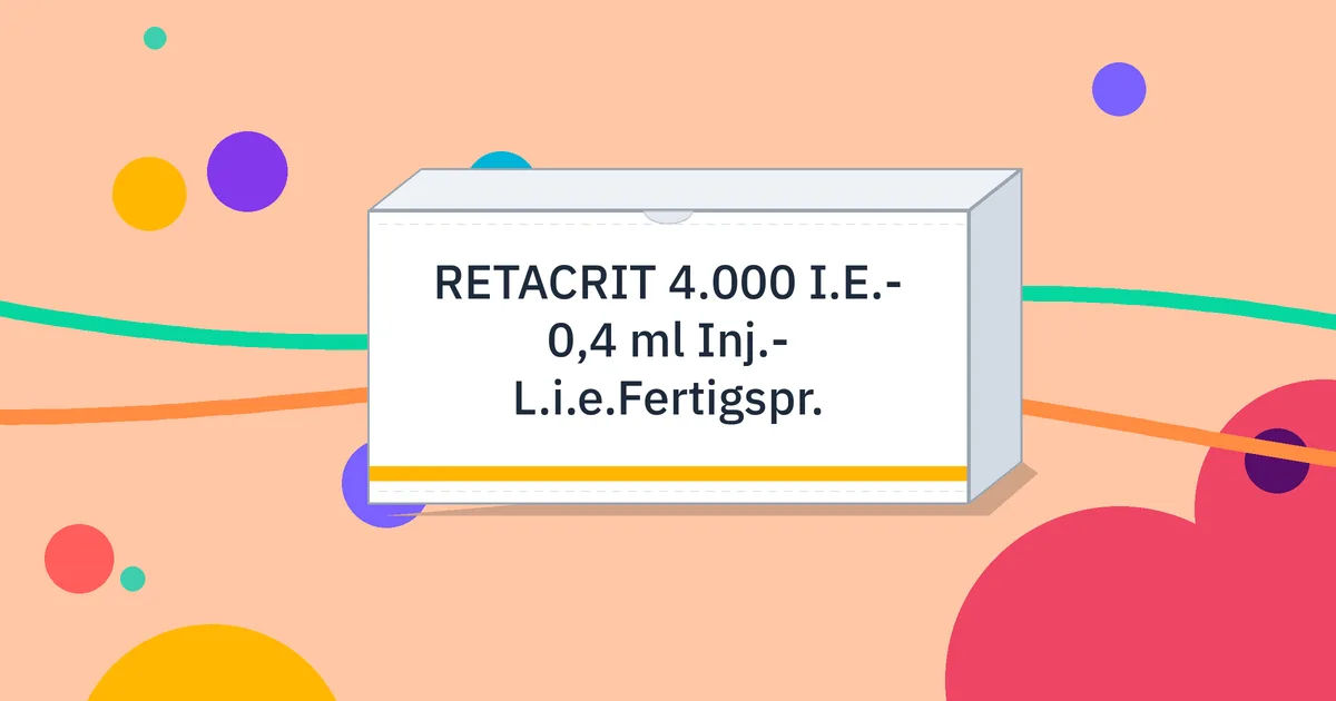 Symbolbild: Packung mit der Aufschrift RETACRIT 4.000 I.E.-0,4 ml Inj.-L.i.e.Fertigspr. (PZN 11880754) – Verfügbarkeit und Bezug in Apotheken in Frankfurt am Main
