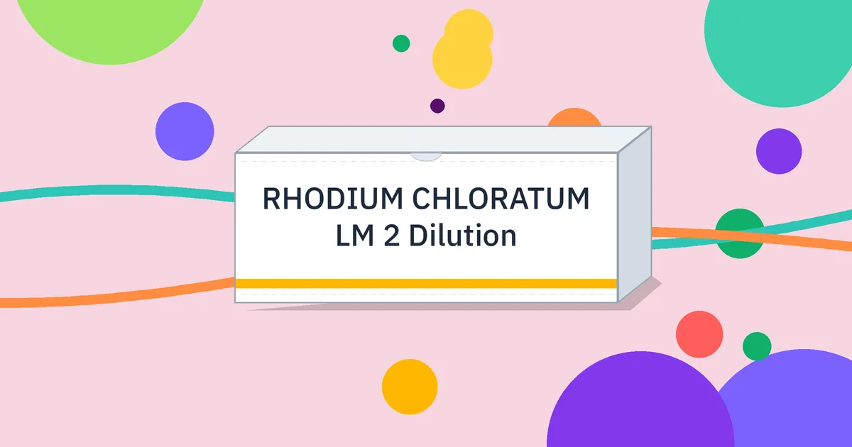 Symbolbild: Packung mit der Aufschrift RHODIUM CHLORATUM LM 2 Dilution (PZN 13049835) – Verfügbarkeit und Bezug in Apotheken in Frankfurt am Main
