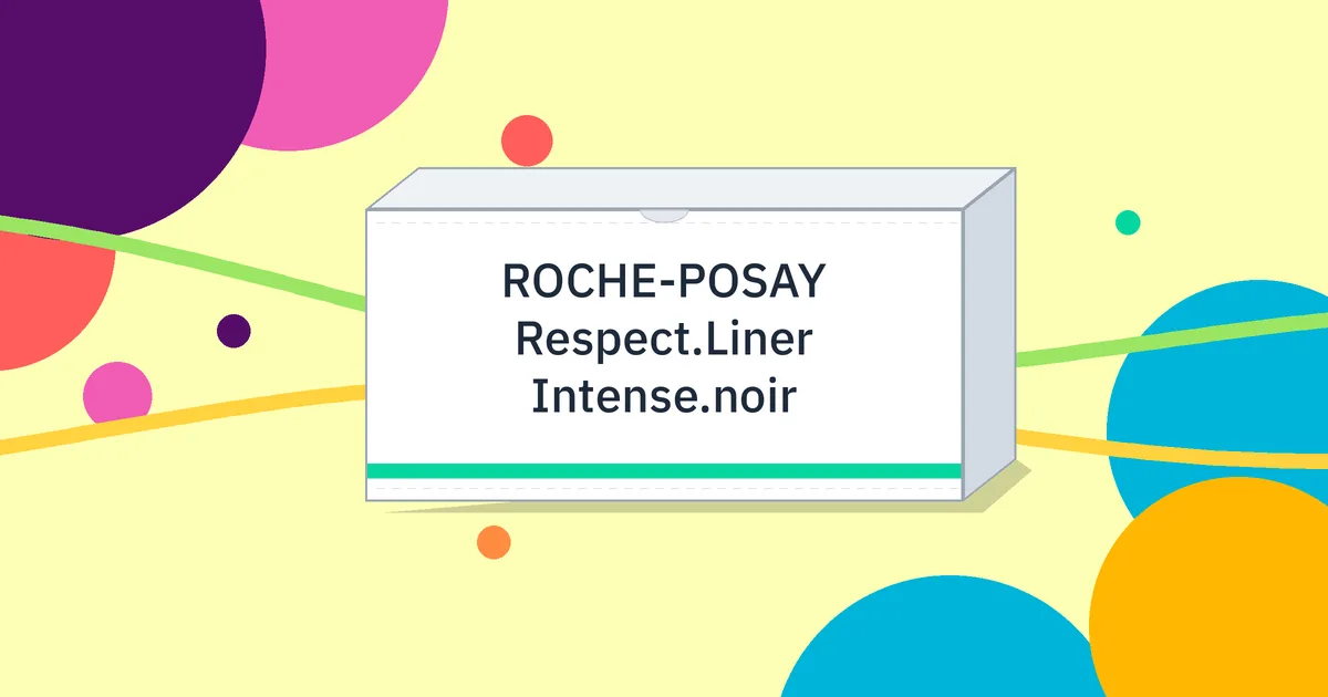 Symbolbild: Packung mit der Aufschrift ROCHE-POSAY Respect.Liner Intense.noir (PZN 01927153) – Verfügbarkeit und Bezug in Apotheken in Frankfurt am Main