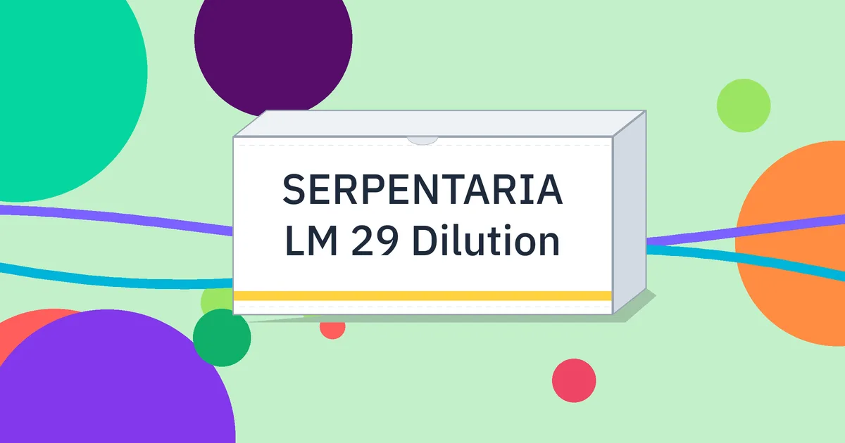 Symbolbild: Packung mit der Aufschrift SERPENTARIA LM 29 Dilution (PZN 13676609) – Verfügbarkeit und Bezug in Apotheken in Frankfurt am Main