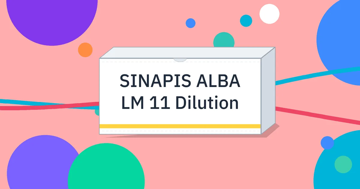 Symbolbild: Packung mit der Aufschrift SINAPIS ALBA LM 11 Dilution (PZN 13190605) – Verfügbarkeit und Bezug in Apotheken in Frankfurt am Main
