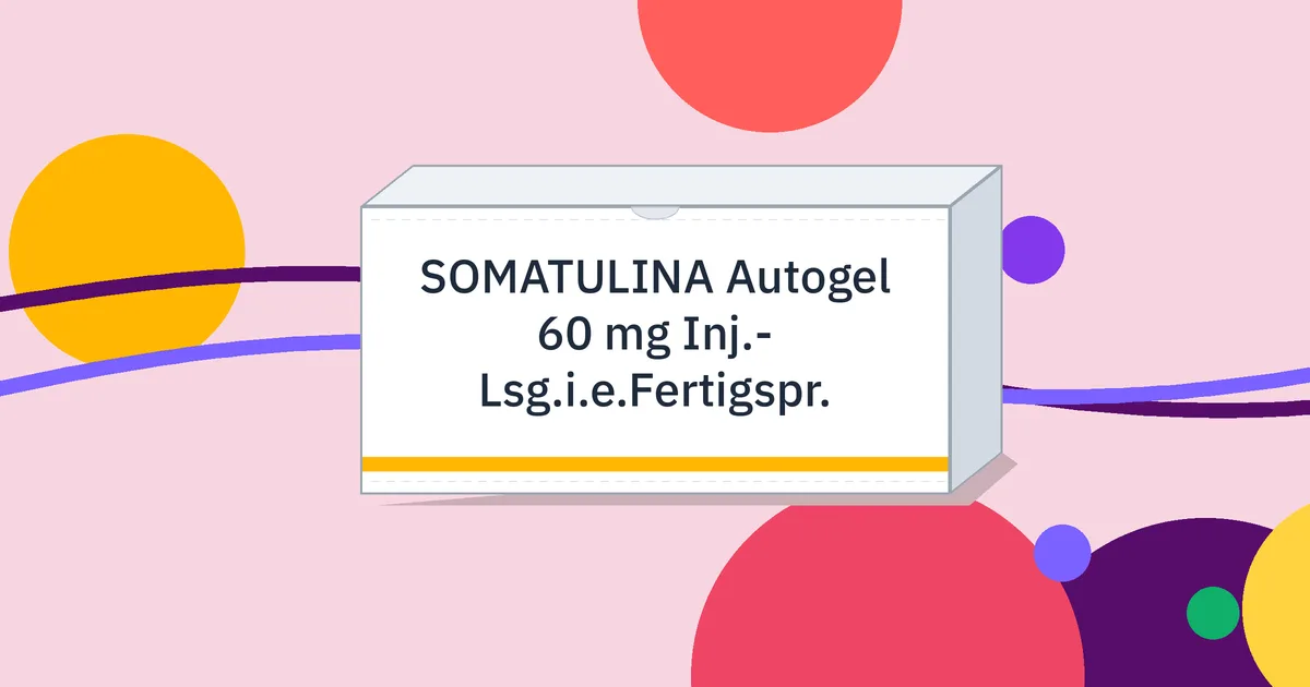 Symbolbild: Packung mit der Aufschrift SOMATULINA Autogel 60 mg Inj.-Lsg.i.e.Fertigspr. (PZN 15268719) – Verfügbarkeit und Bezug in Apotheken in Frankfurt am Main
