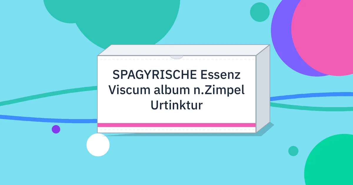 Symbolbild: Packung mit der Aufschrift SPAGYRISCHE Essenz Viscum album n.Zimpel Urtinktur (PZN 00918206) – Verfügbarkeit und Bezug in Apotheken in Frankfurt am Main