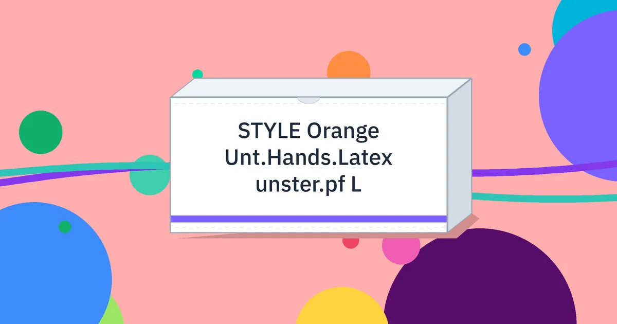 Symbolbild: Packung mit der Aufschrift STYLE Orange Unt.Hands.Latex unster.pf L (PZN 15566569) – Verfügbarkeit und Bezug in Apotheken in Frankfurt am Main