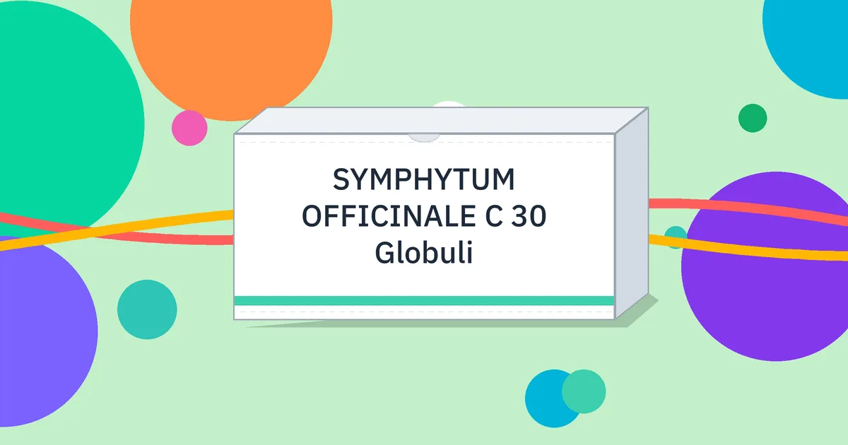 Symbolbild: Packung mit der Aufschrift SYMPHYTUM OFFICINALE C 30 Globuli (PZN 11556315) – Verfügbarkeit und Bezug in Apotheken in Frankfurt am Main