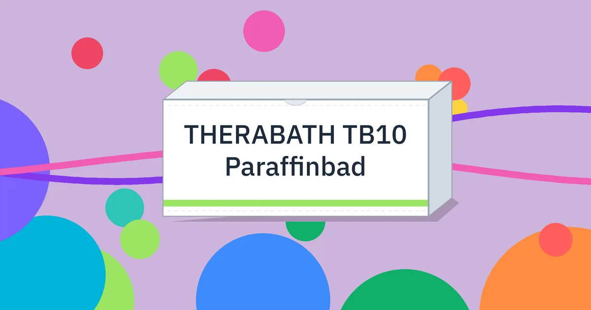 Symbolbild: Packung mit der Aufschrift THERABATH TB10 Paraffinbad (PZN 16124402) – Verfügbarkeit und Bezug in Apotheken in Frankfurt am Main