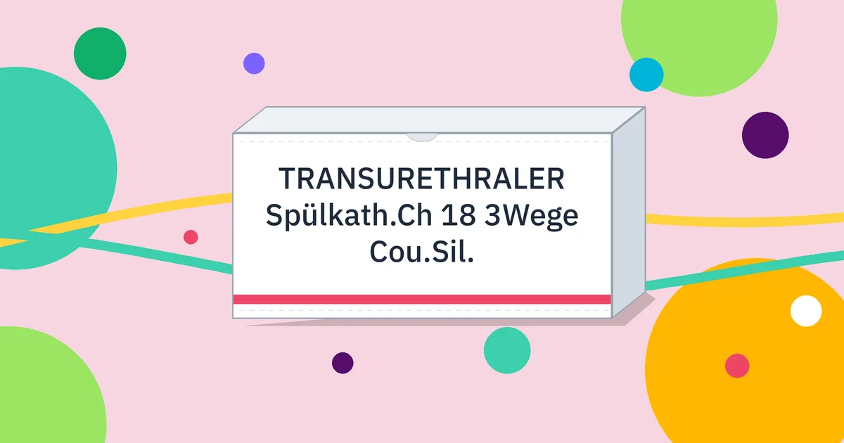 Symbolbild: Packung mit der Aufschrift TRANSURETHRALER Spülkath.Ch 18 3Wege Cou.Sil. (PZN 04506682) – Verfügbarkeit und Bezug in Apotheken in Frankfurt am Main