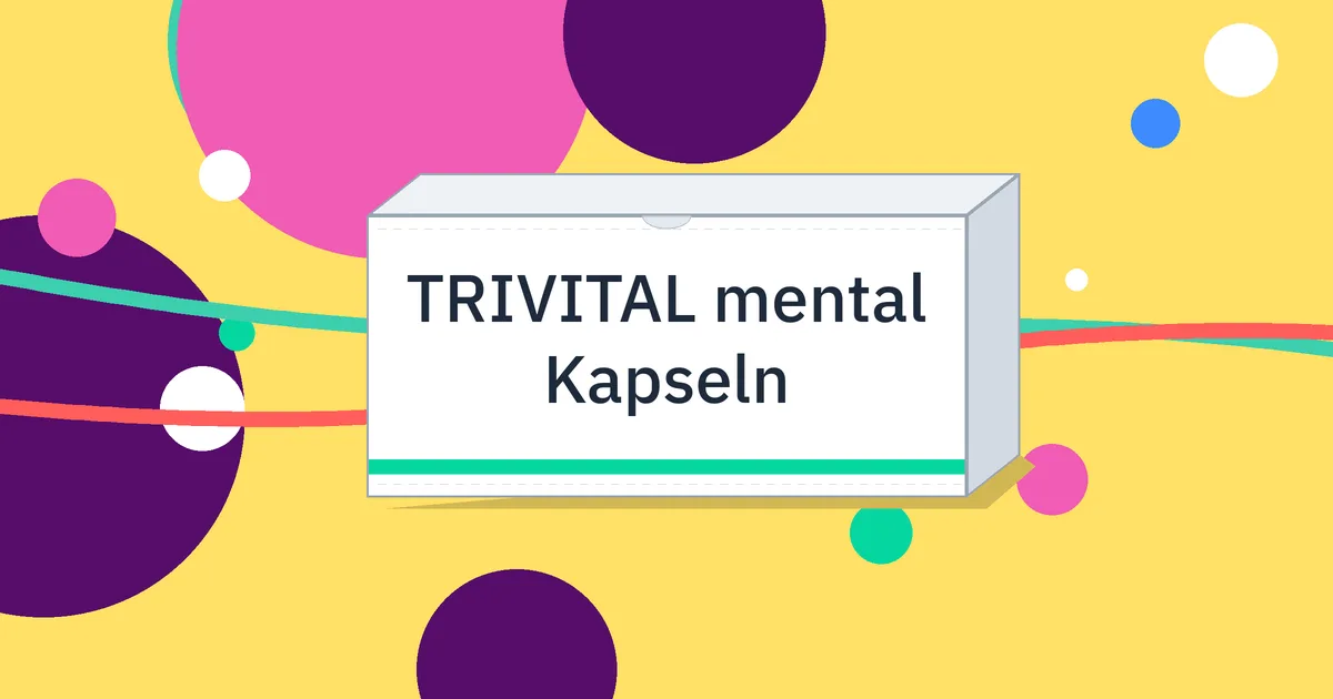 Symbolbild: Packung mit der Aufschrift TRIVITAL mental Kapseln (PZN 10399463) – Verfügbarkeit und Bezug in Apotheken in Frankfurt am Main