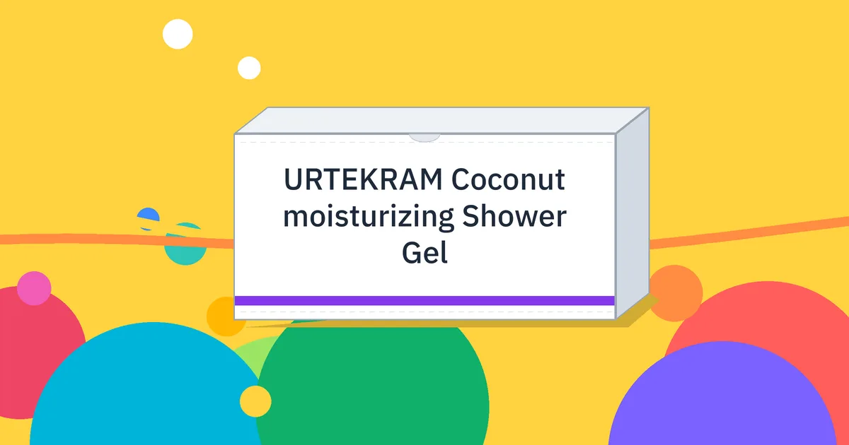 Symbolbild: Packung mit der Aufschrift URTEKRAM Coconut moisturizing Shower Gel (PZN 19477897) – Verfügbarkeit und Bezug in Apotheken in Frankfurt am Main