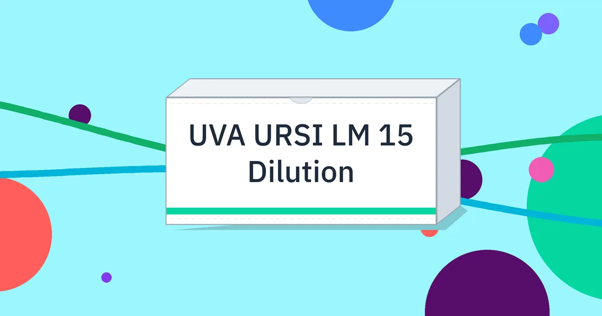 Symbolbild: Packung mit der Aufschrift UVA URSI LM 15 Dilution (PZN 13259107) – Verfügbarkeit und Bezug in Apotheken in Frankfurt am Main