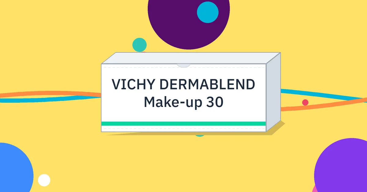 Symbolbild: Packung mit der Aufschrift VICHY DERMABLEND Make-up 30 (PZN 13426516) – Verfügbarkeit und Bezug in Apotheken in Frankfurt am Main
