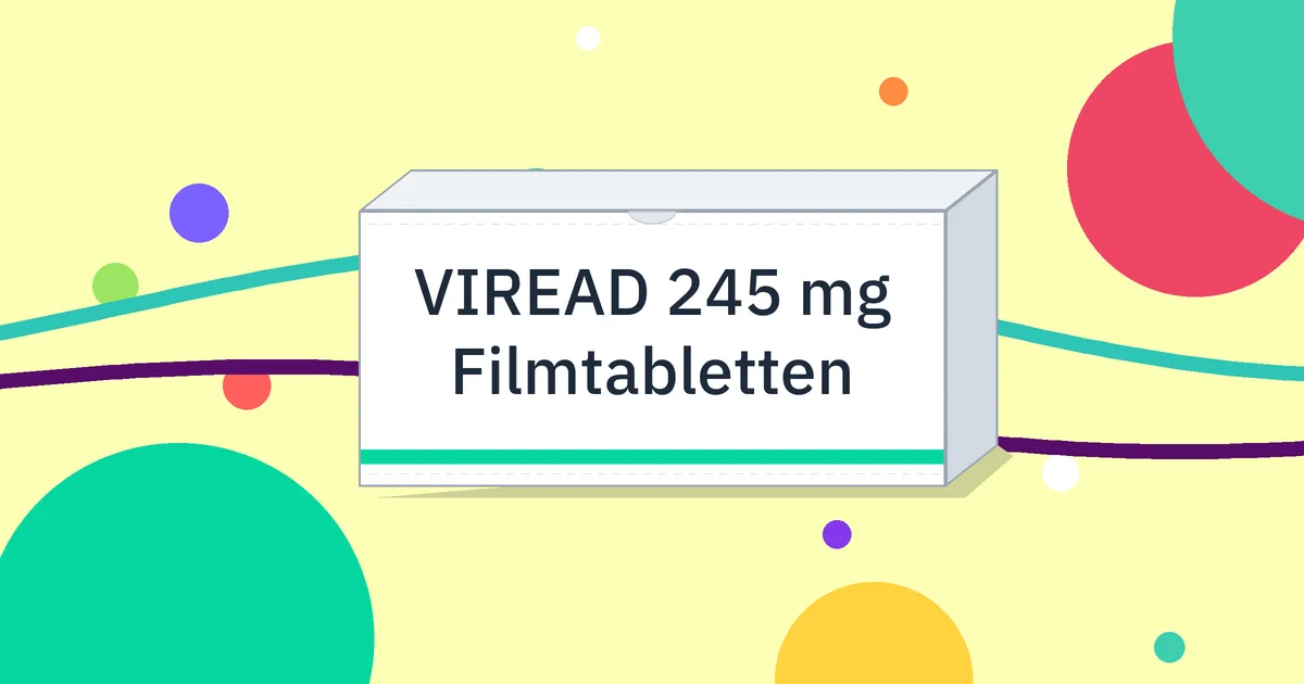 Symbolbild: Packung mit der Aufschrift VIREAD 245 mg Filmtabletten (PZN 00567592) – Verfügbarkeit und Bezug in Apotheken in Frankfurt am Main