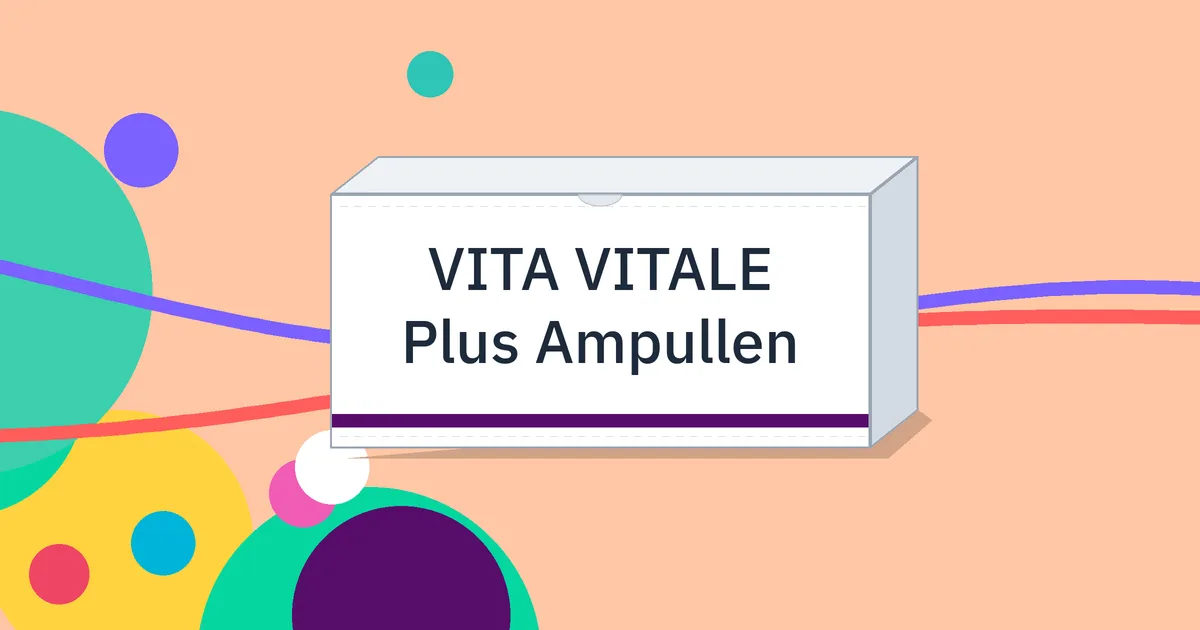 Symbolbild: Packung mit der Aufschrift VITA VITALE Plus Ampullen (PZN 11887756) – Verfügbarkeit und Bezug in Apotheken in Frankfurt am Main