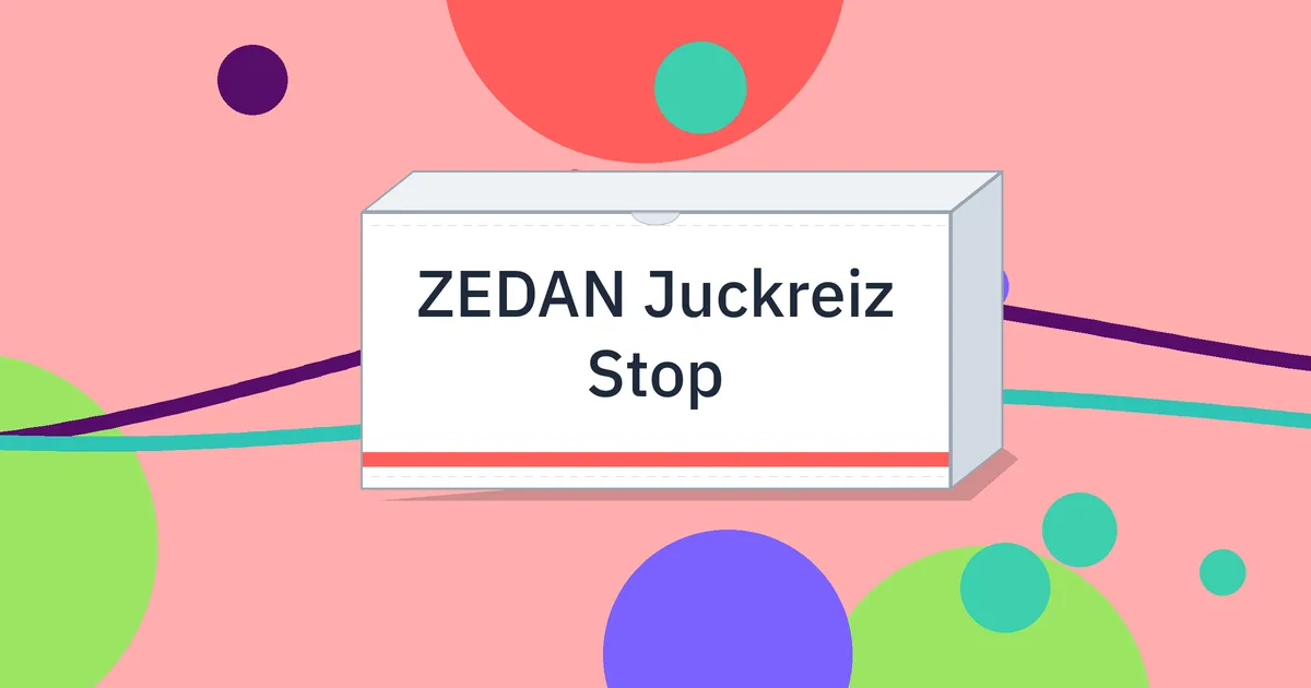 Symbolbild: Packung mit der Aufschrift ZEDAN Juckreiz Stop (PZN 01465646) – Verfügbarkeit und Bezug in Apotheken in Frankfurt am Main