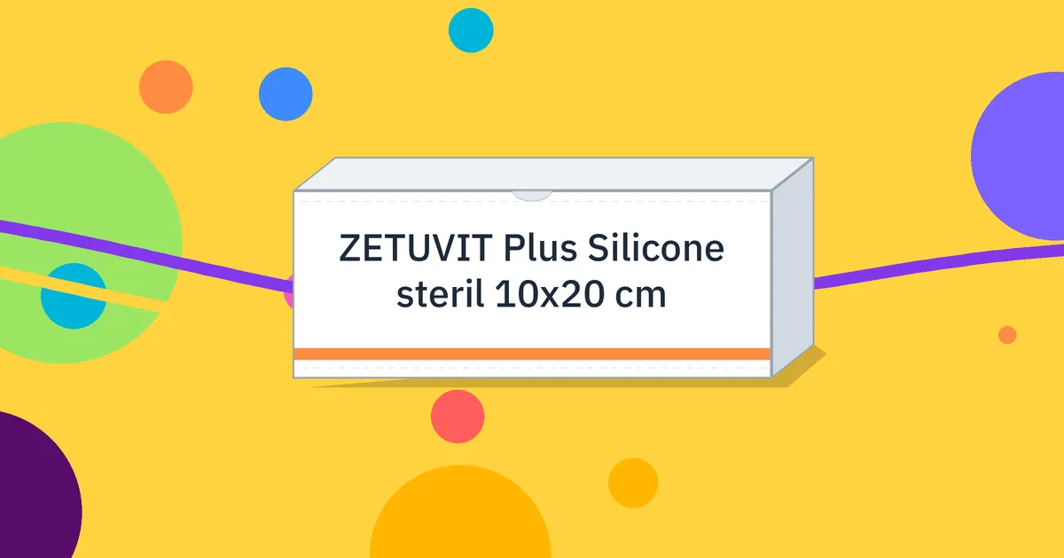 Symbolbild: Packung mit der Aufschrift ZETUVIT Plus Silicone steril 10x20 cm (PZN 19360698) – Verfügbarkeit und Bezug in Apotheken in Frankfurt am Main