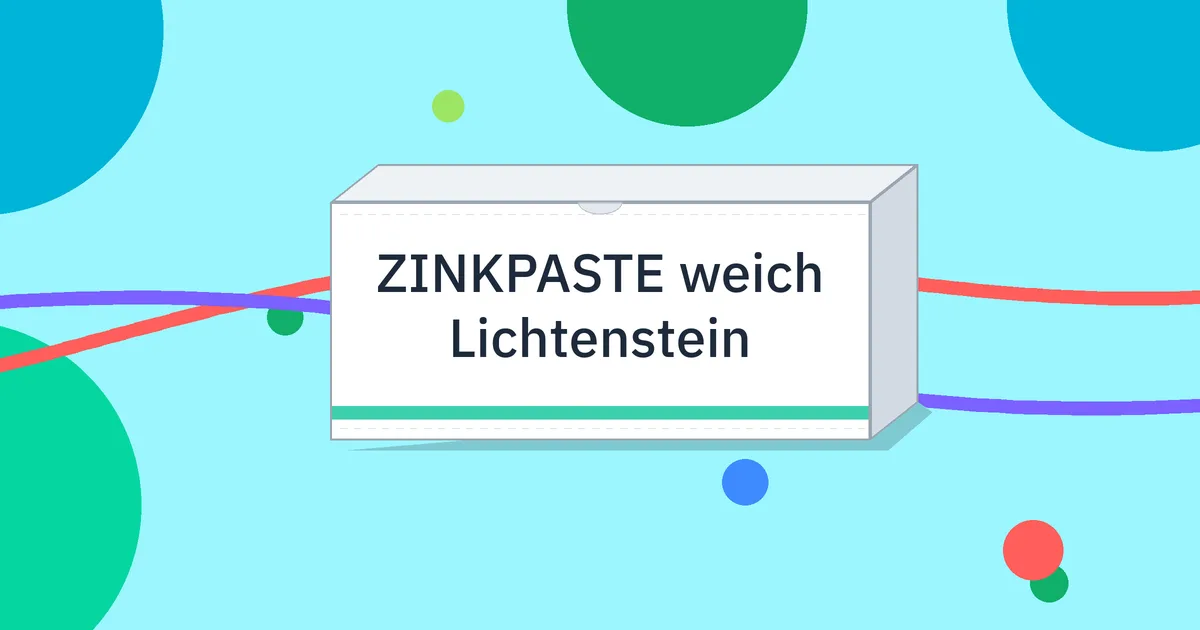 Symbolbild: Packung mit der Aufschrift ZINKPASTE weich Lichtenstein (PZN 02411090) – Verfügbarkeit und Bezug in Apotheken in Frankfurt am Main