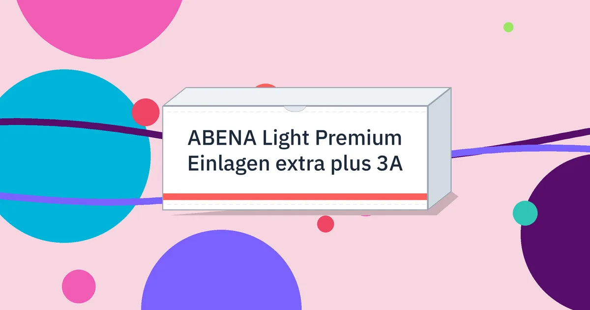 Symbolbild: Packung mit der Aufschrift ABENA Light Premium Einlagen extra plus 3A (PZN 18007669) – Verfügbarkeit und Bezug in Apotheken in Frankfurt am Main